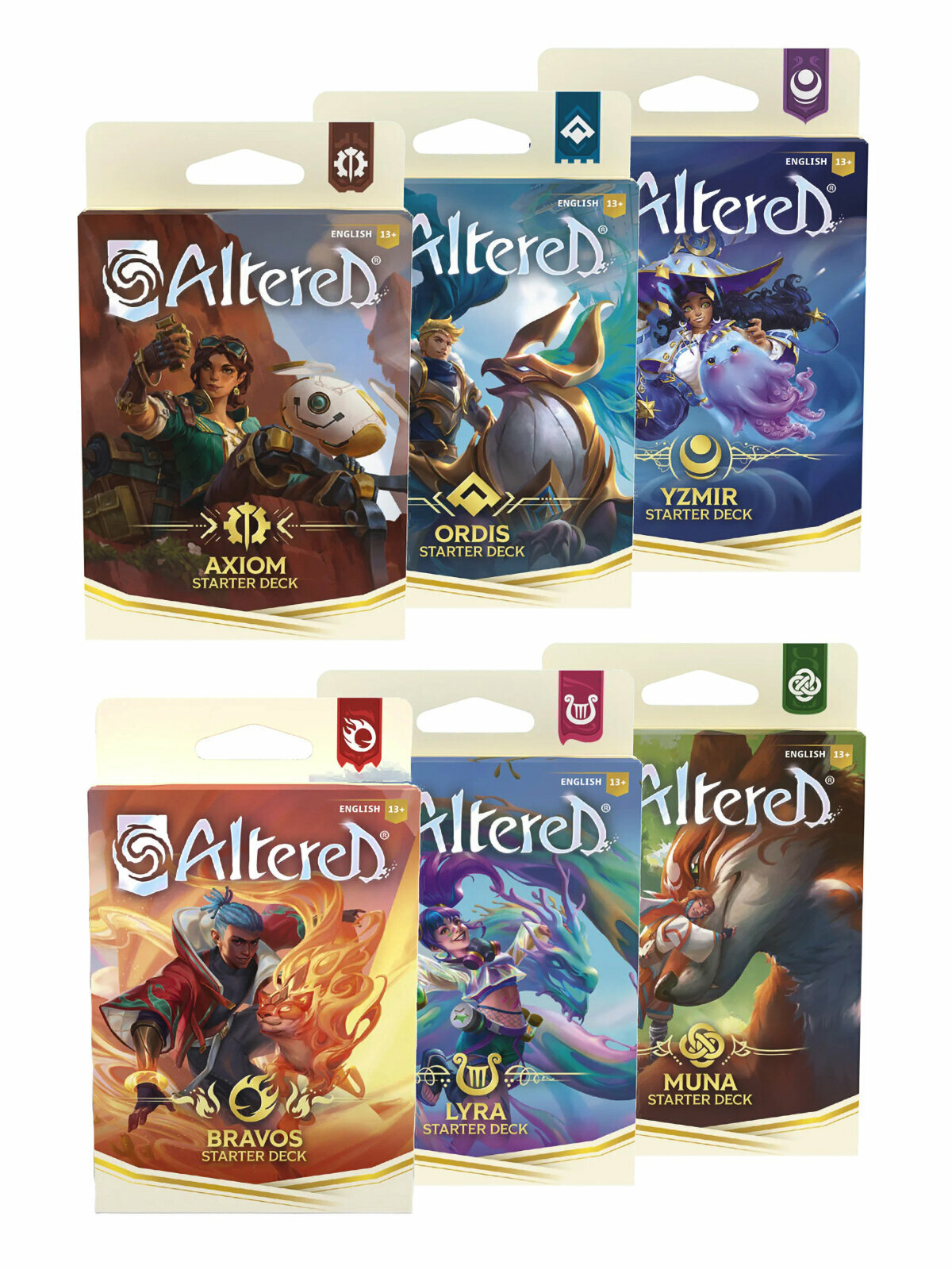 Altered TCG Equinox: Набор из 6 стартовых колод на английском языке