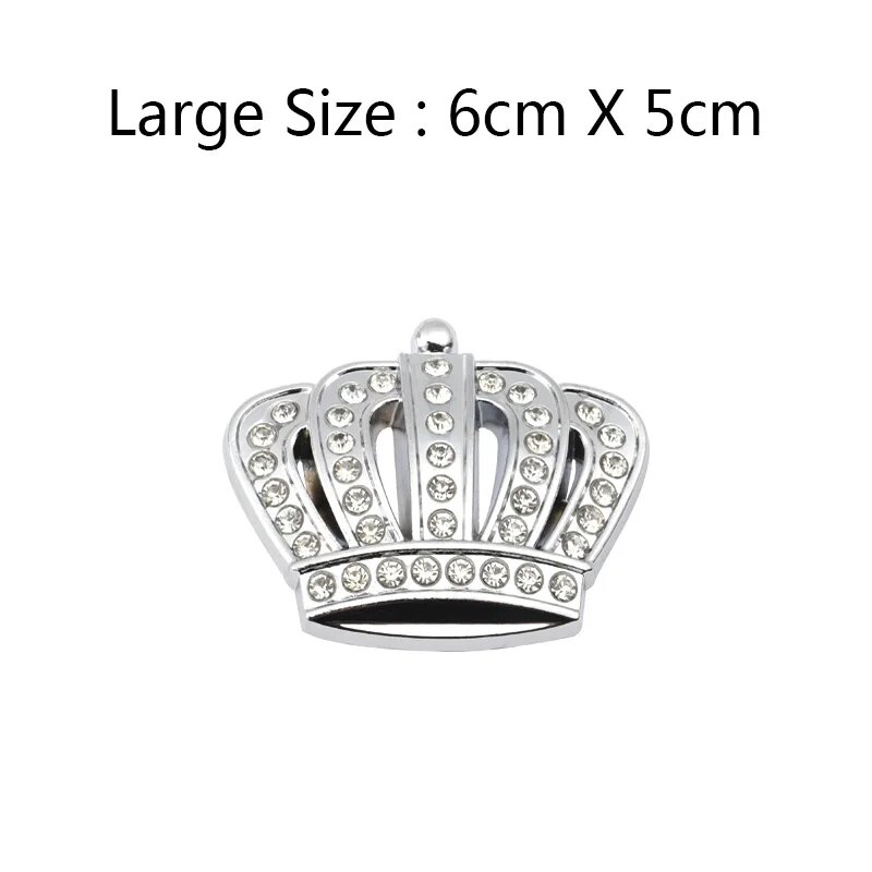 Корона Алмазная Автомобильная Корона золотая королевская наклейка крылья эмблема значок для BMW Audi Honda Toyota Chevrolet Ford Opel императорская корона KIA