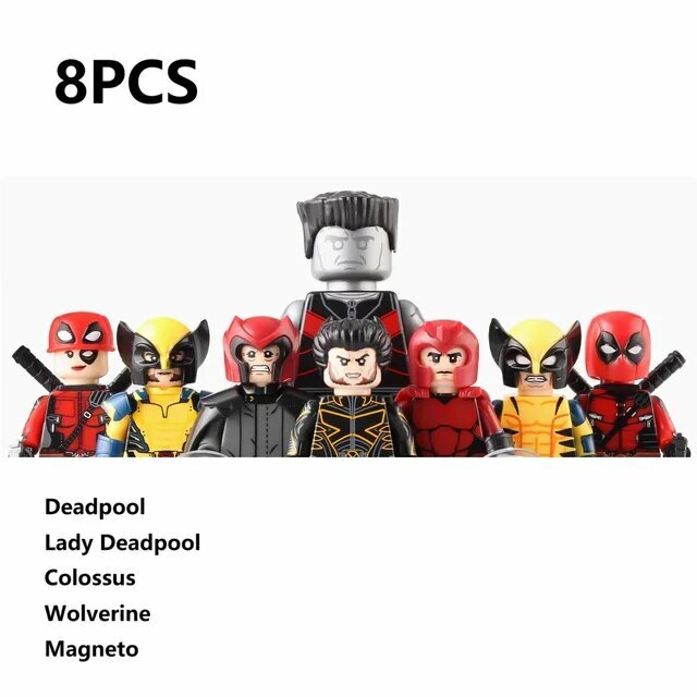 Набор строительных блоков Blade & Soul, включающий минифигурки Гамбита и Электры.