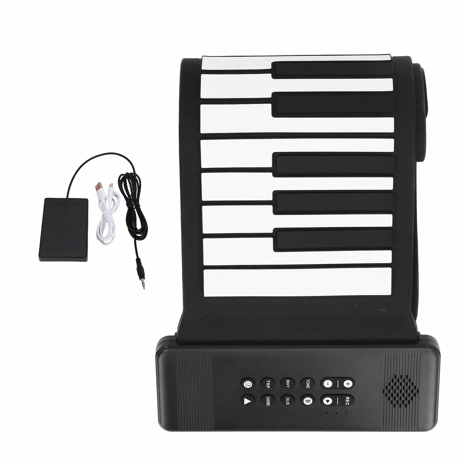 Портативное складное пианино Hand Roll с 88 клавишами, USB MIDI-клавиатурой и 128 тембрами. Легкое электронное цифровое пианино для начинающих и детей.