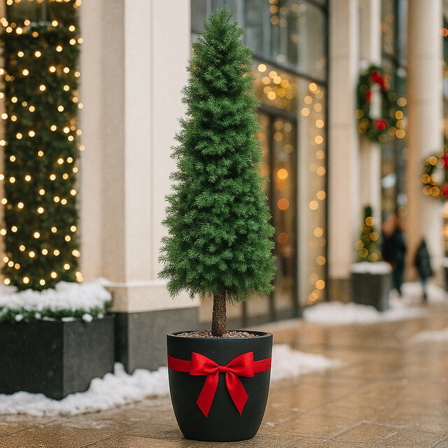 Искусственная Туя на ножке 150 см, литая 100%, ElkaDe, ТУН-150