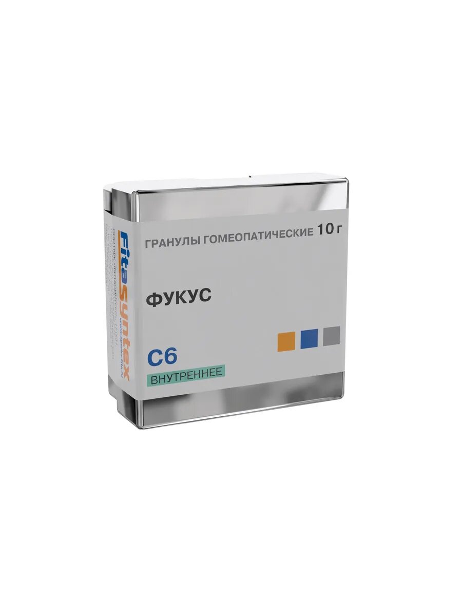 Фукус С6, гранулы гомеопатические моно, 10 грамм , Фитасинтекс