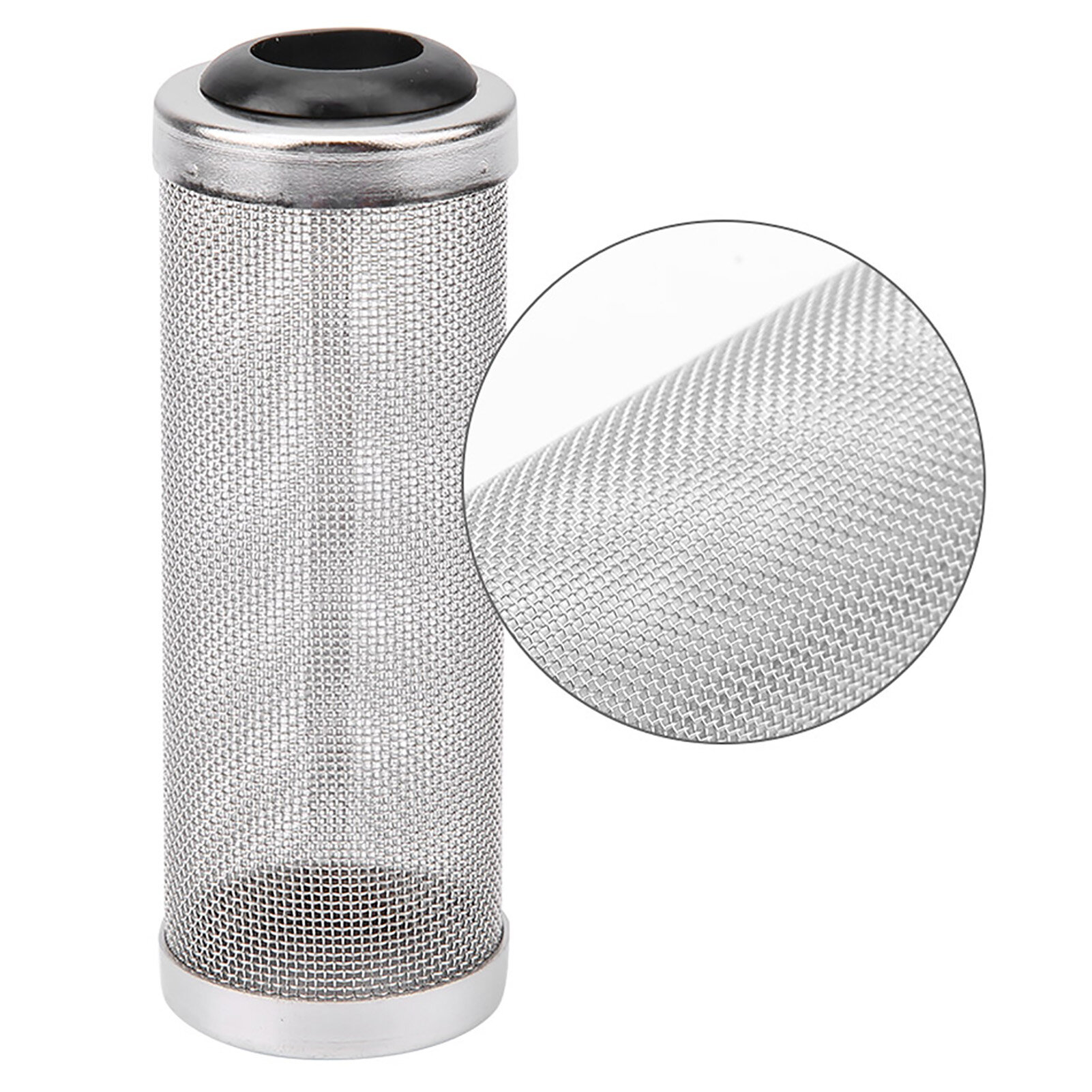 Aquarium Fish Tank Stainless Steel Mesh Filter Net Case Cover Protect Shrimp (L Dia. 16mm)