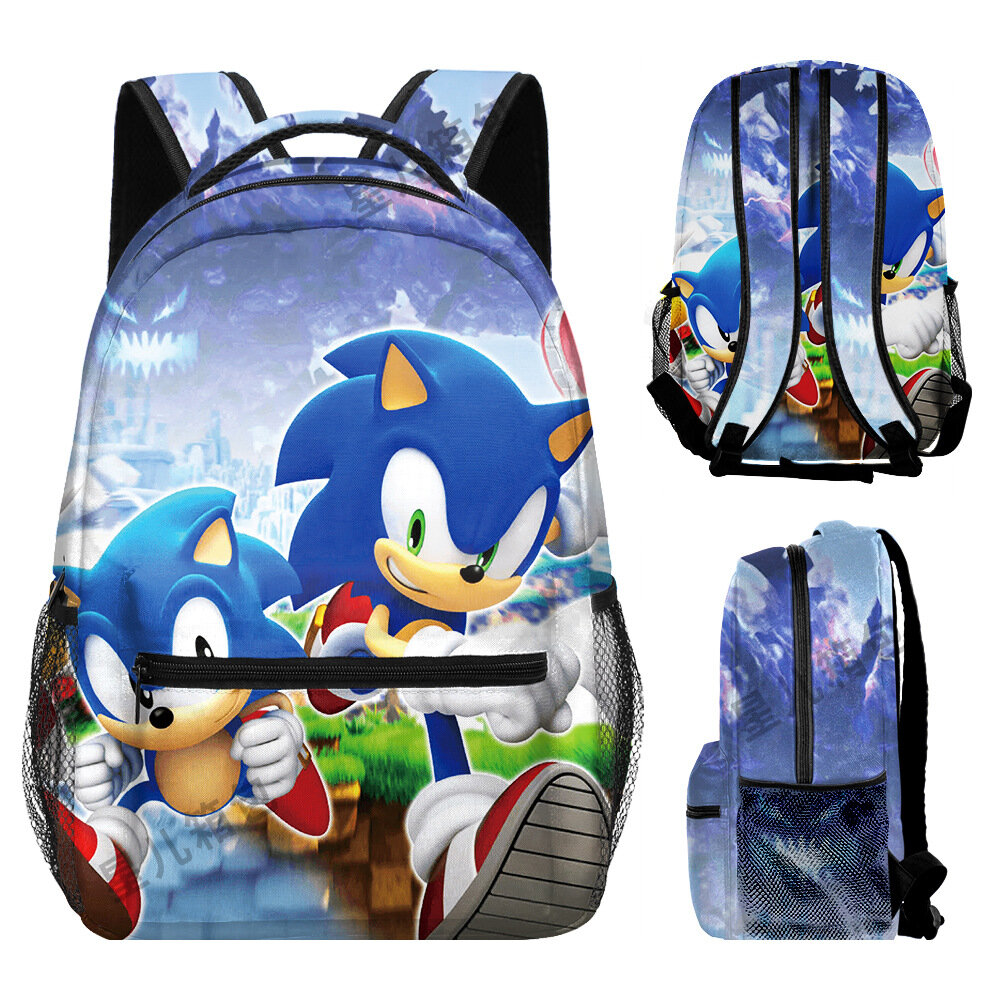 Прямые продажи с фабрики Sonic Backpack SONIC Сумки для начальной и средней школы Детский рюкзак Аниме Мультфильм Рюкзак