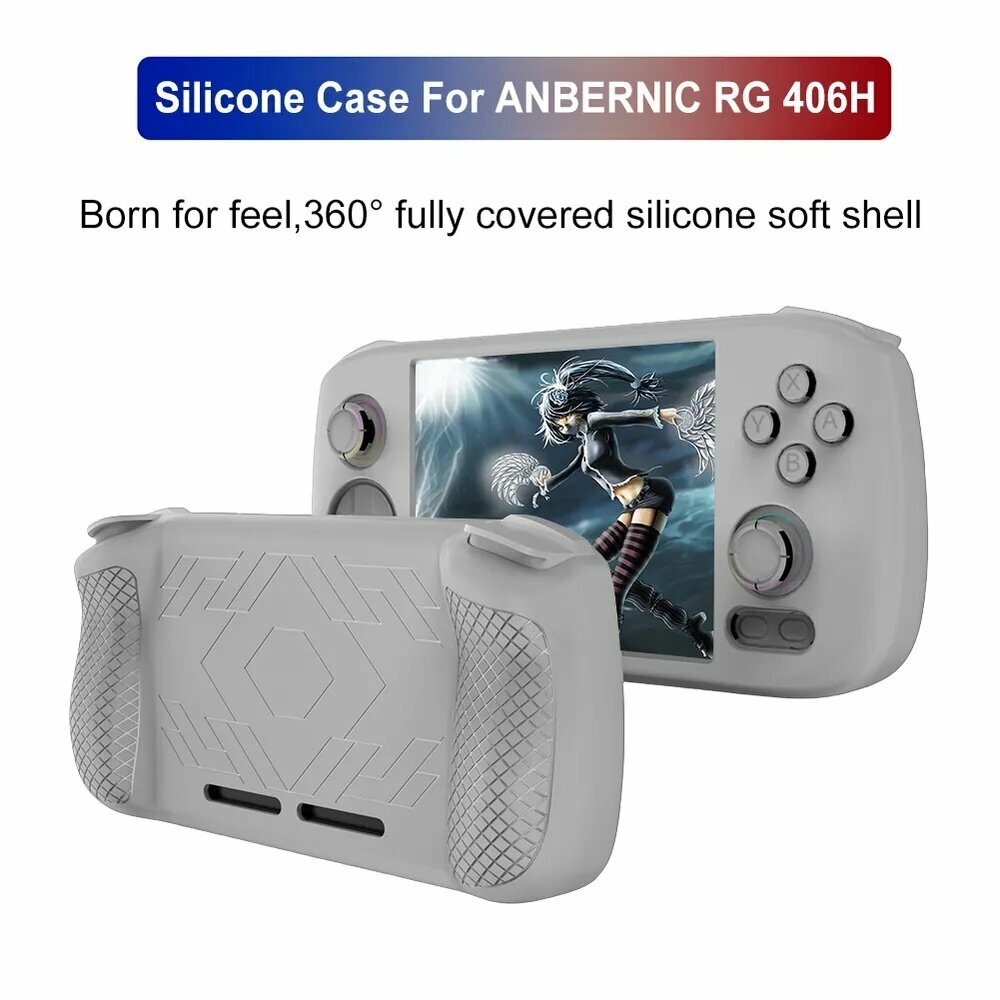 Силиконовый защитный чехол для портативной игровой консоли ANBERNIC RG 406H
