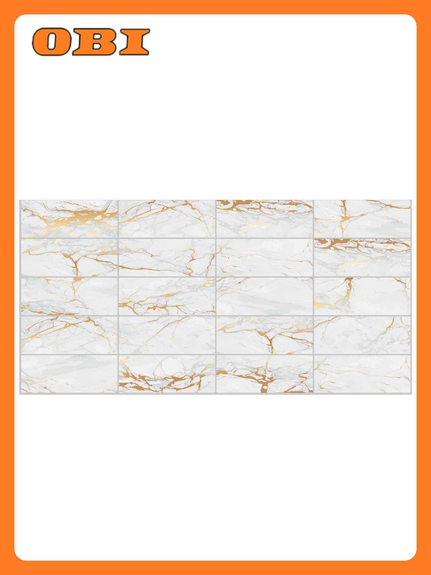 Панель ПВХ Grace Фьюжн, влагостойкая, для балкона/кухни/ванной, 48х95,5 см, толщина 3 мм