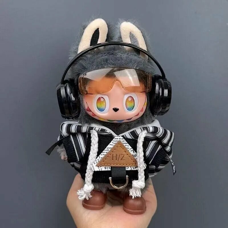 Одежда для кукол лабубу labubu игрушки набор 15 17 см для девочек и мальчиков, аксессуары и костюм для лабубу.