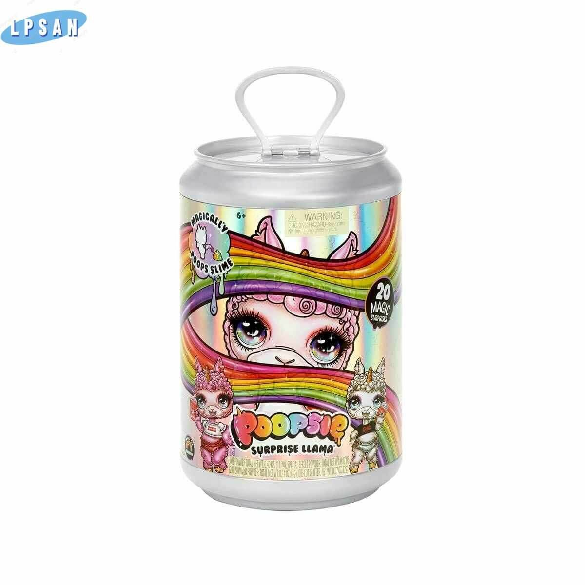 MGA Poopsie Surprise Llama Toy / Детская слепая коробка Soda Can Toys, с милой минифигуркой ламы и слизью Slime Slime, для детей от 6 летВ комплекте 20 сюрпризов