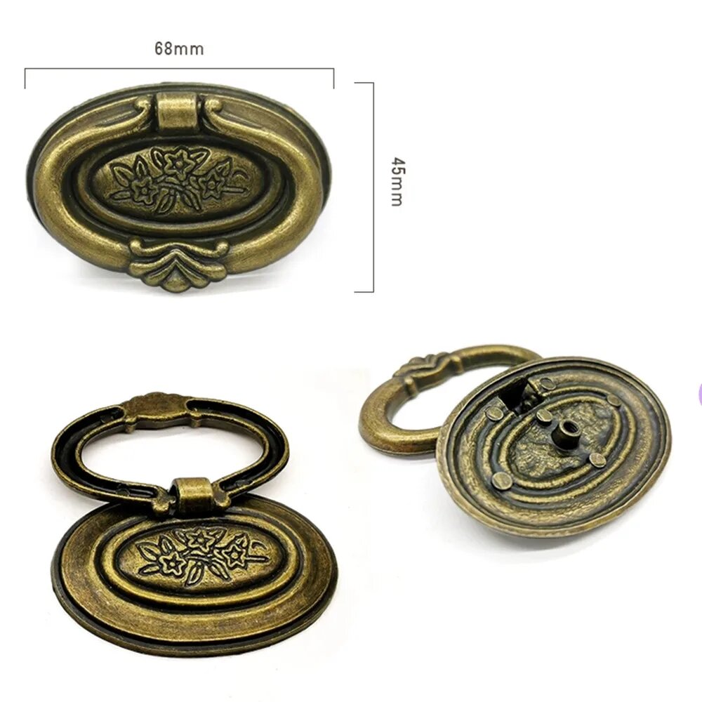 Декоративная ручка для мебели FMHOME, бронза A