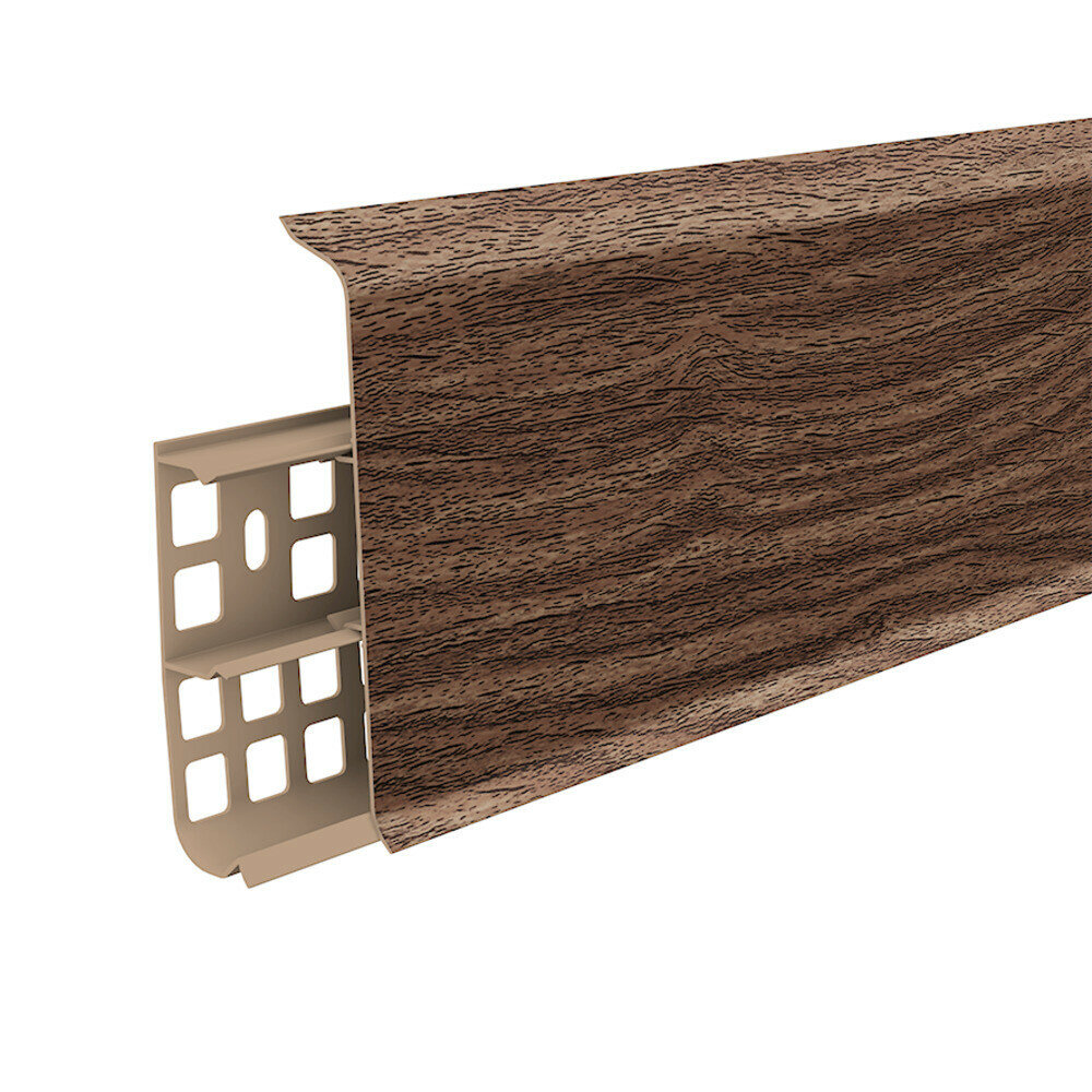 Плинтус ПВХ напольный Деконика 100 мм орех 2200 мм