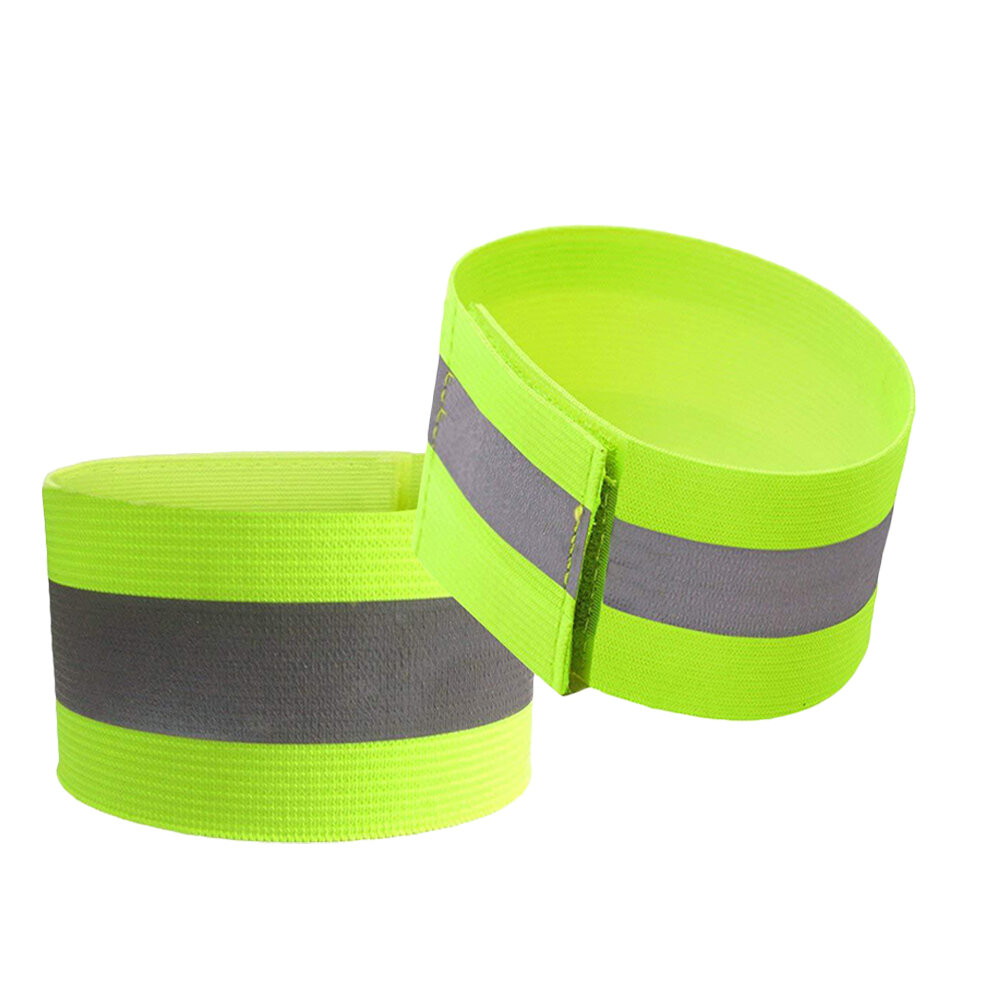 2 Штуки Отражающие Браслеты Для Бега Ночью Фluorescent Green 30*4*1Cm