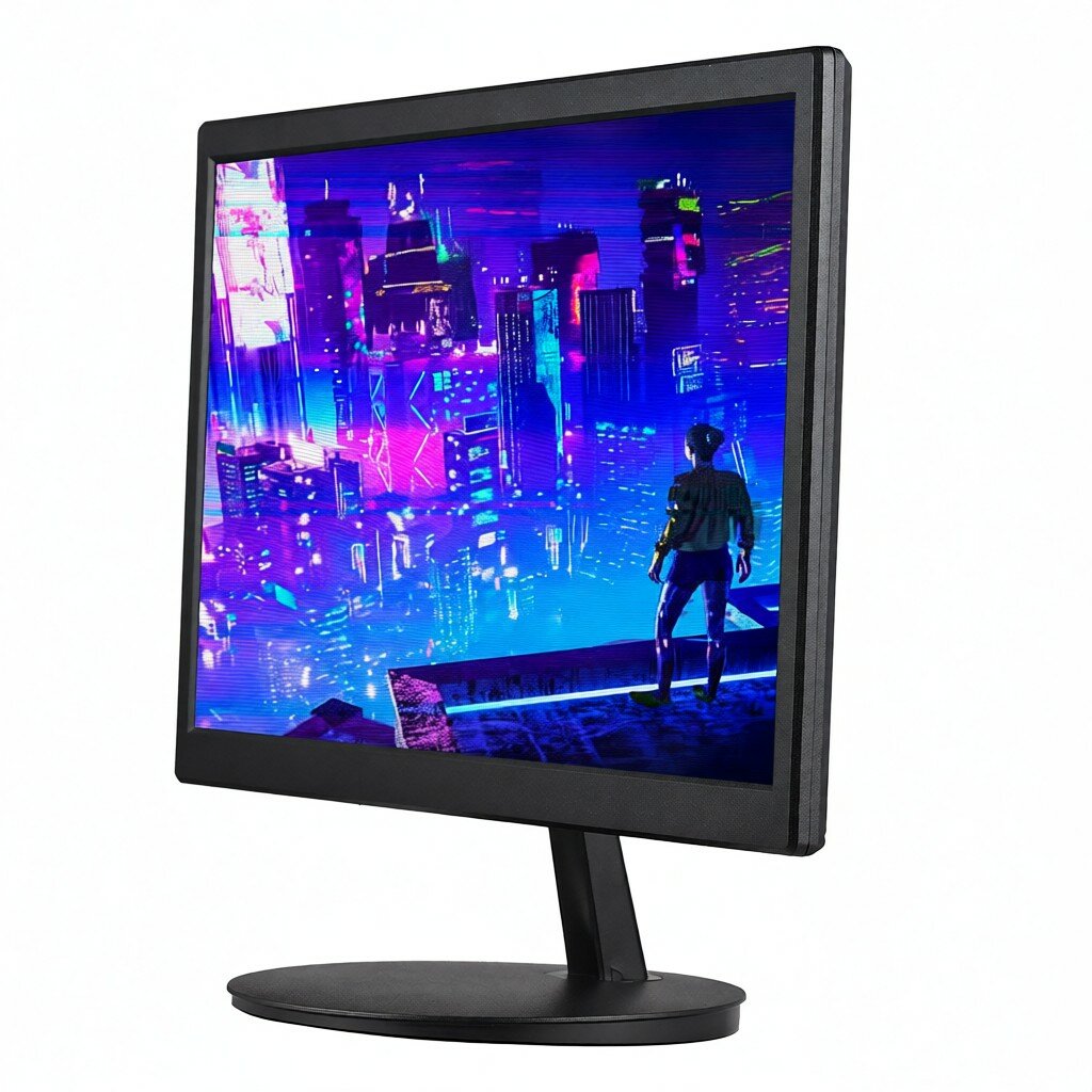 Монитор LED 20 дюймов, разрешение 1440x900, время отклика 1 мс, интерфейсы VGA и HDMI, защита зрения, поддержка VESA 75x75 мм, частота обновления 60 Гц