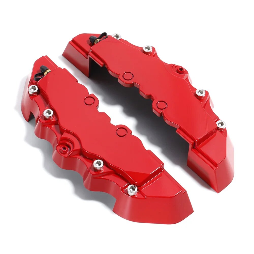 2 шт./лот, декоративная крышка тормозного суппорта для колеса 16-20 дюймов, АБС-пластик без логотипа, красный/синий/черный/желтый M-Red