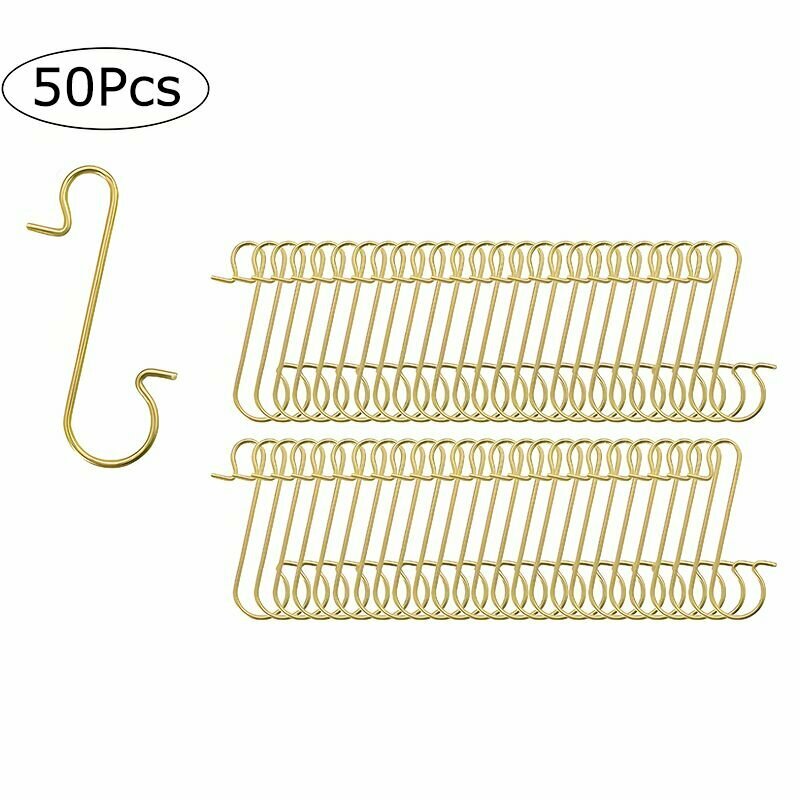 Крючок декоративный для украшений золотой 50 шт.