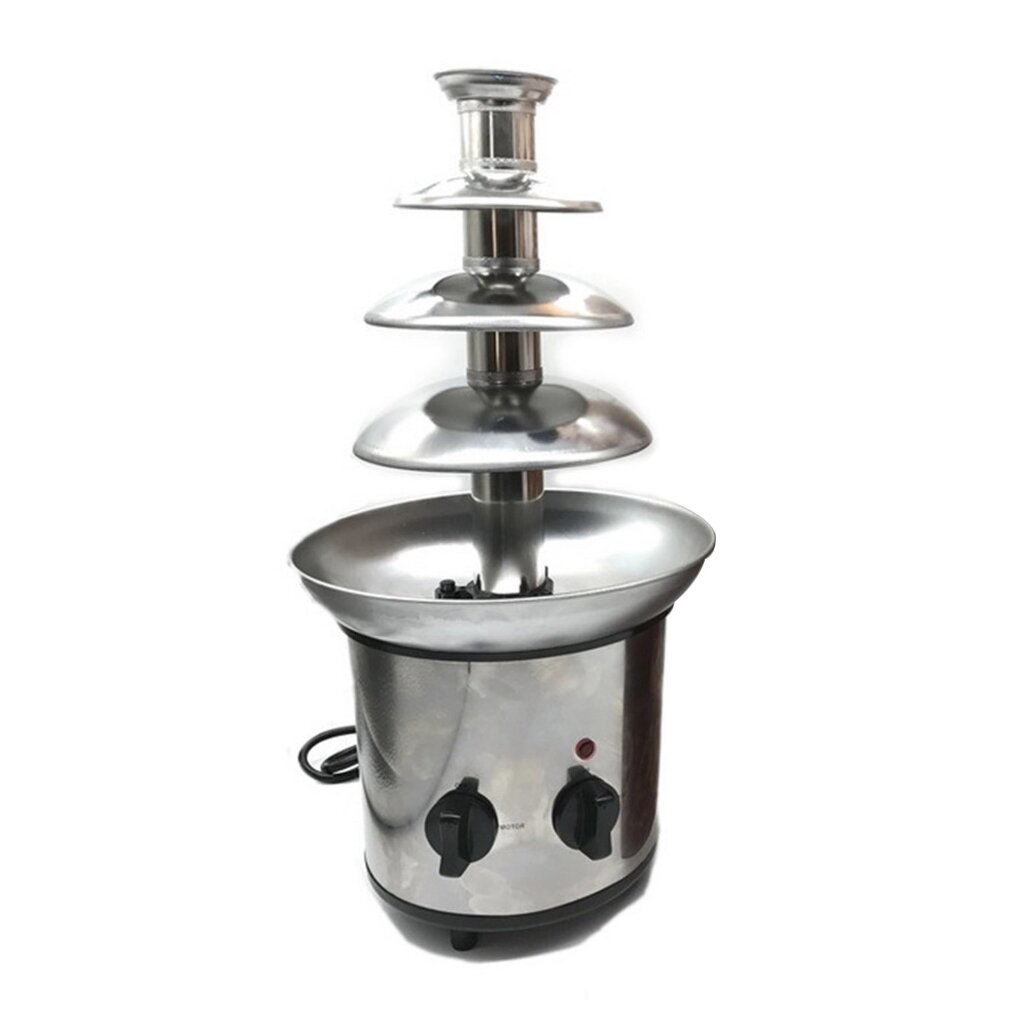 Четырехслойная машина для шоколадного фонтана из нержавеющей стали для вечеринок и мероприятий
