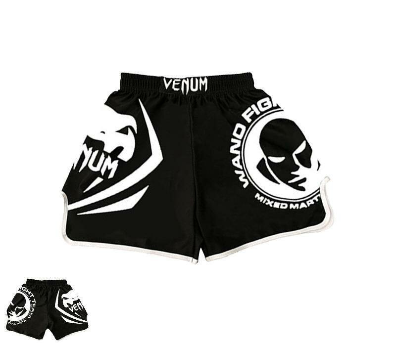 Тренировочный костюм Venom UFC, мужская боксерская обтягивающая футболка с быстрой сушкой, шорты для муай-тай, короткий рукав, для тренировок в спортзале