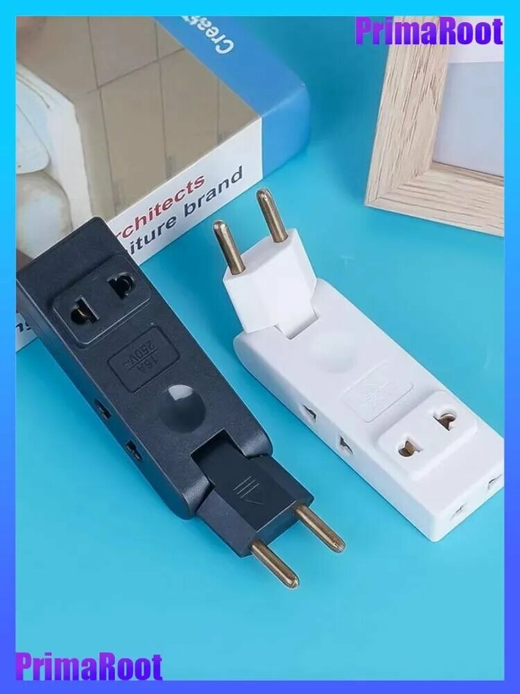 4 в 1 розетка адаптер 180 поворотный ЕС