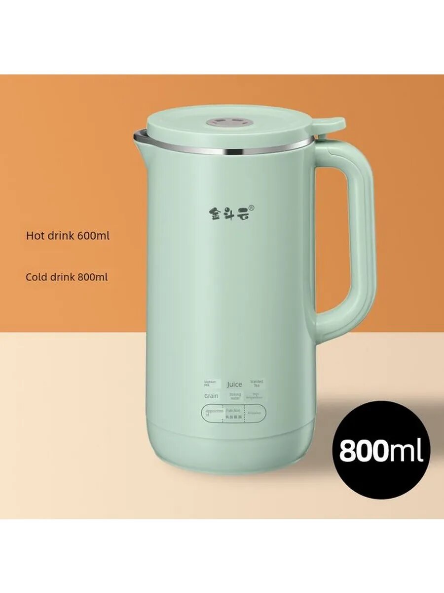 Мини-соеварка (зеленый, 6 лезвий)