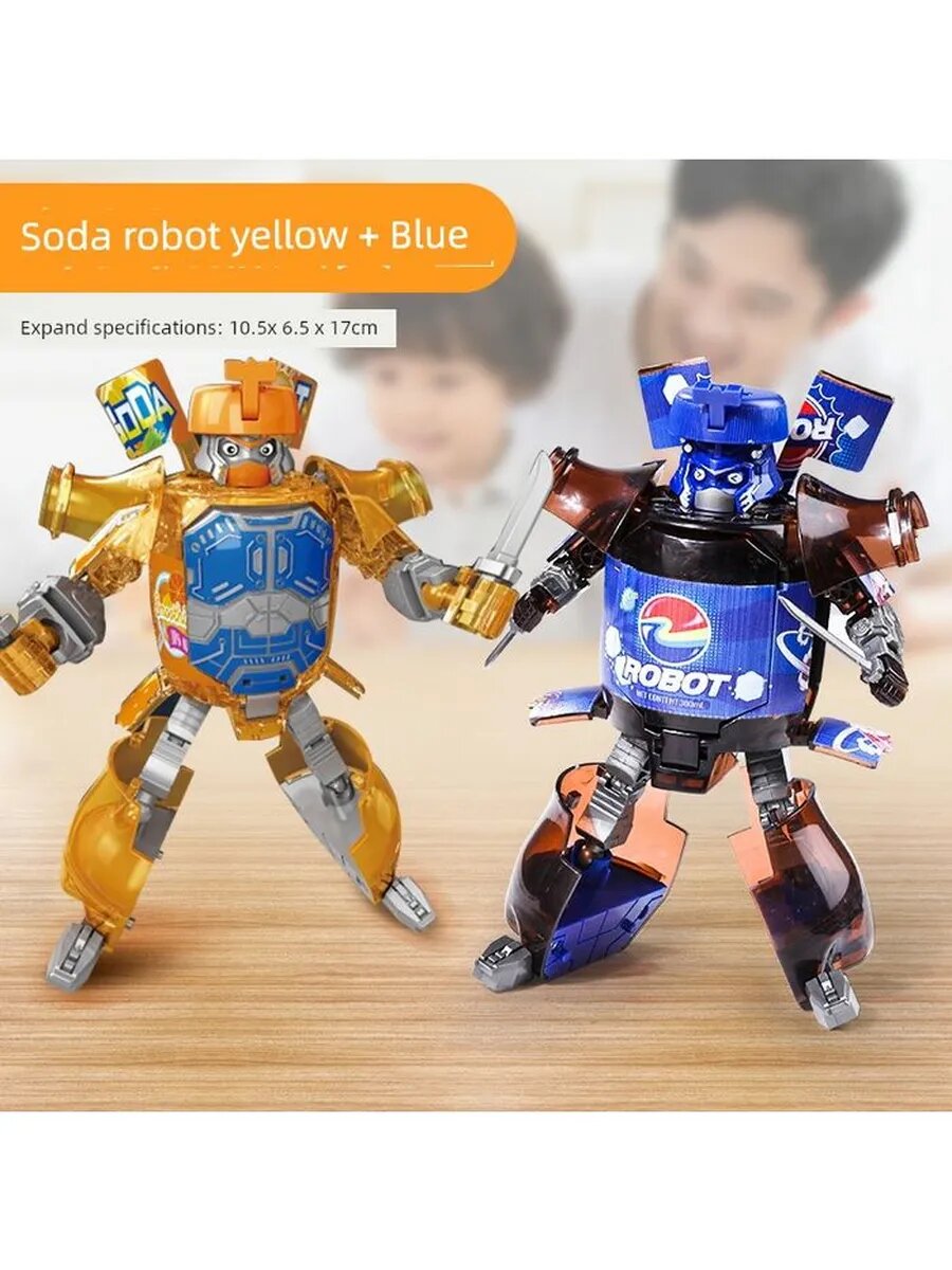 Робот-трансформер Pepsi + Fanta (2 шт, с оружием)
