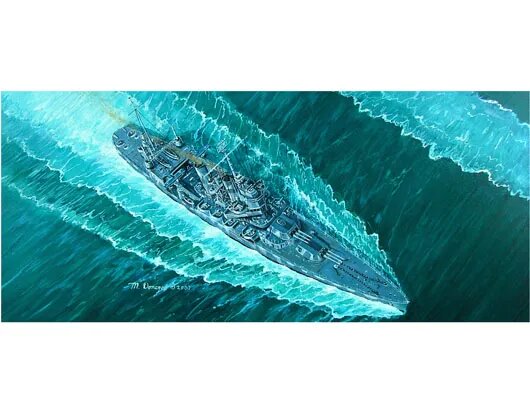 Trumpeter 05749 1:700 Тяжелый крейсер ВМС США CA-44 "Винсент" Сборная модель судна