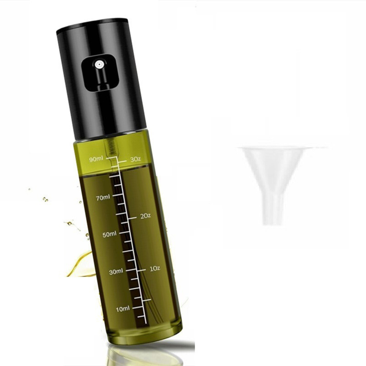 Масляный Распылитель: Светонепроницаемая Стеклянная Бутылка 100 Мл Из Нержавеющей Стали 304 Для Сохранения Свежести Масла - Точный Контроль Потребления Жира С Прозрачной Градуировкой Для Здорового Питания Распылитель Оливкового Масла For Домашняя Кухня