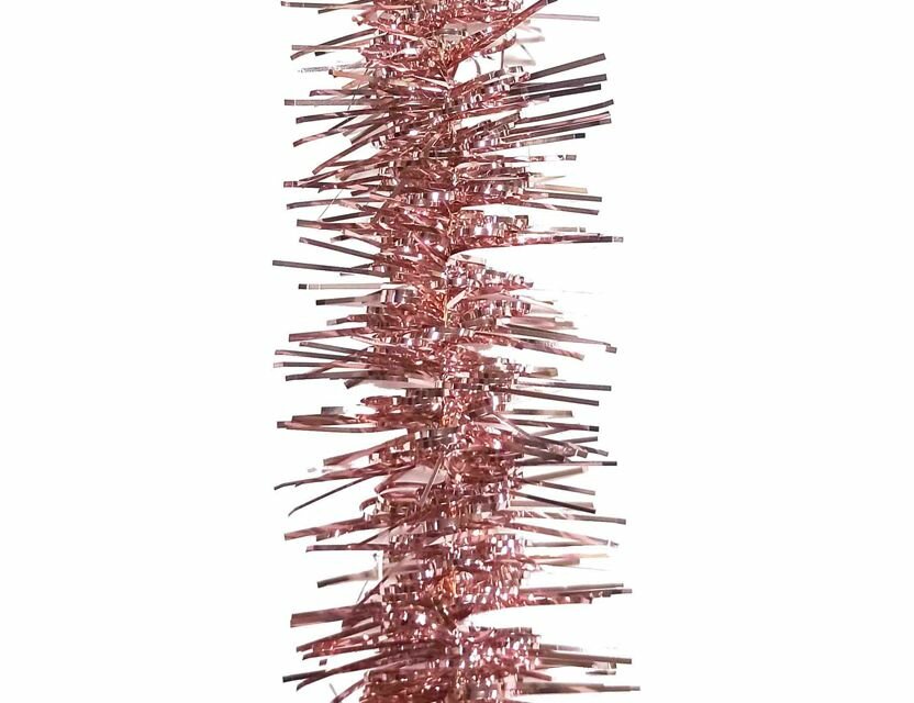 Мишура вьюга, 7,5 см х 2,7 м, цвет розовый, MOROZCO М0212