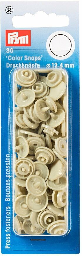 Кнопки "PRYM" 393123 Color Snaps пластик d 12.4 мм 30 шт. бежевый