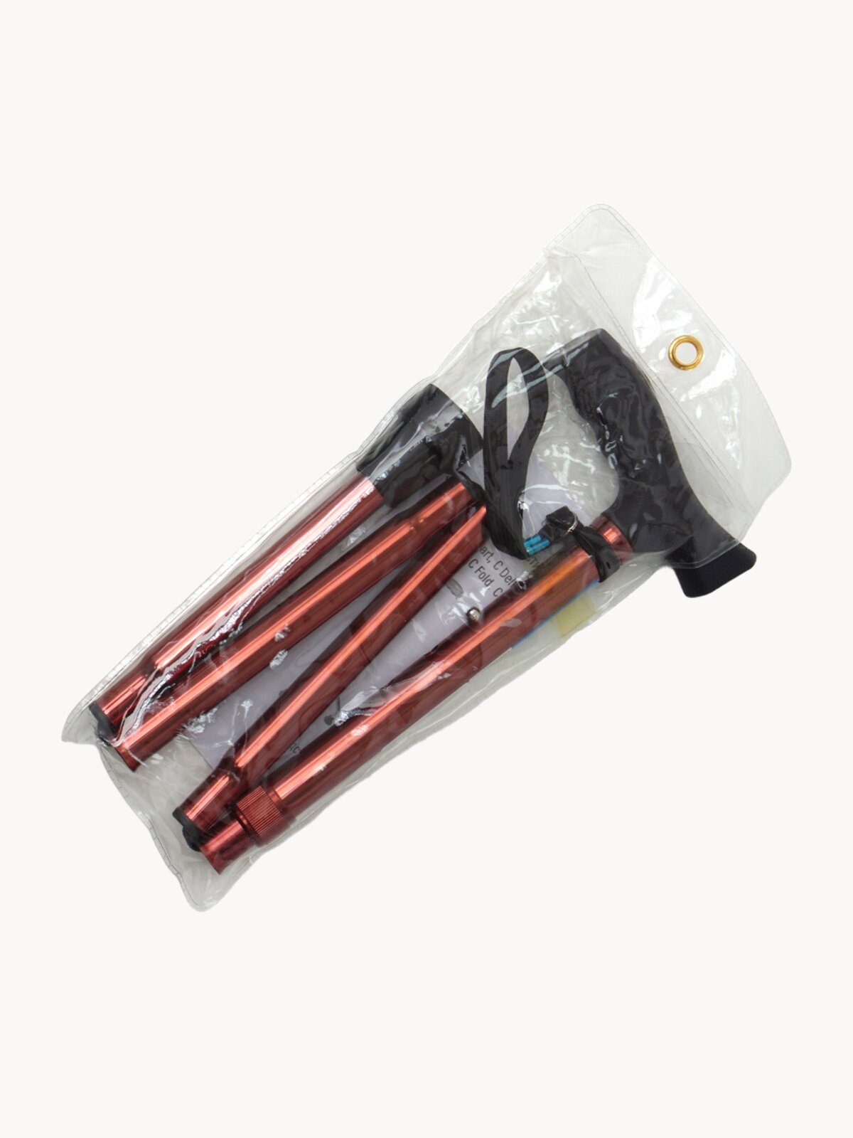 Трость складная C Fold с ремешком (бронза), опорная для ходьбы, для взрослых, пожилых людей и инвалидов