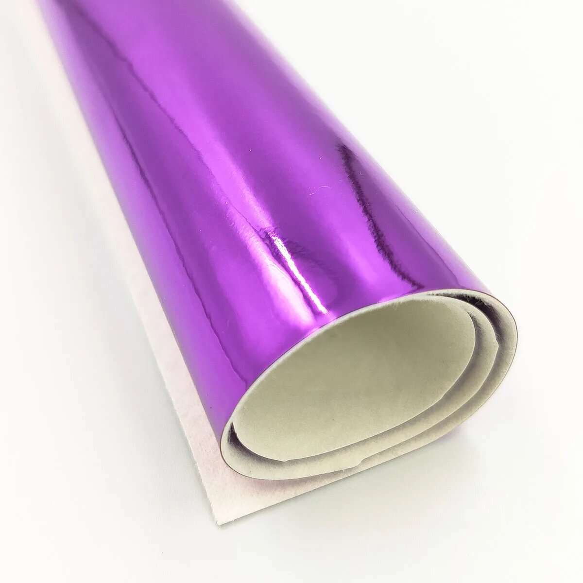 Зеркальная искусственная кожа Purple 20x30см