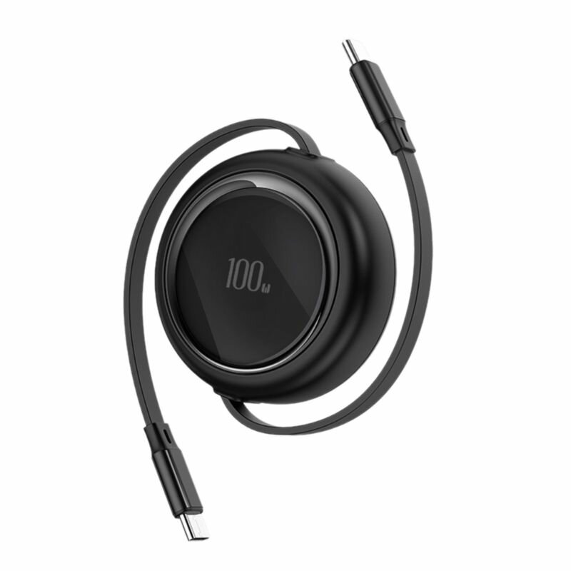 100 Вт тип C для зарядного кабеля, выдвижной USB-кабель синхронизации данных, 480 Мбит/с, быстрый зарядный кабель мобильных телефонов, планшетов