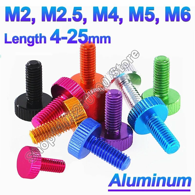 GooBetter цветные алюминиевые винты M2-M6 4-25мм M2x4mm, Purple