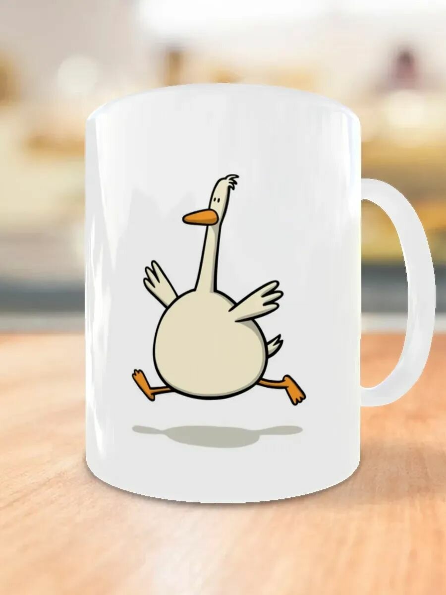 Кружка анимированный гусь