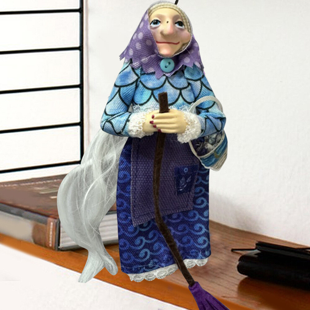 Кухонная кукла-ведьма, Многофункциональная Кухонная игрушка с вышивкой ручной работы, приносящая удачу