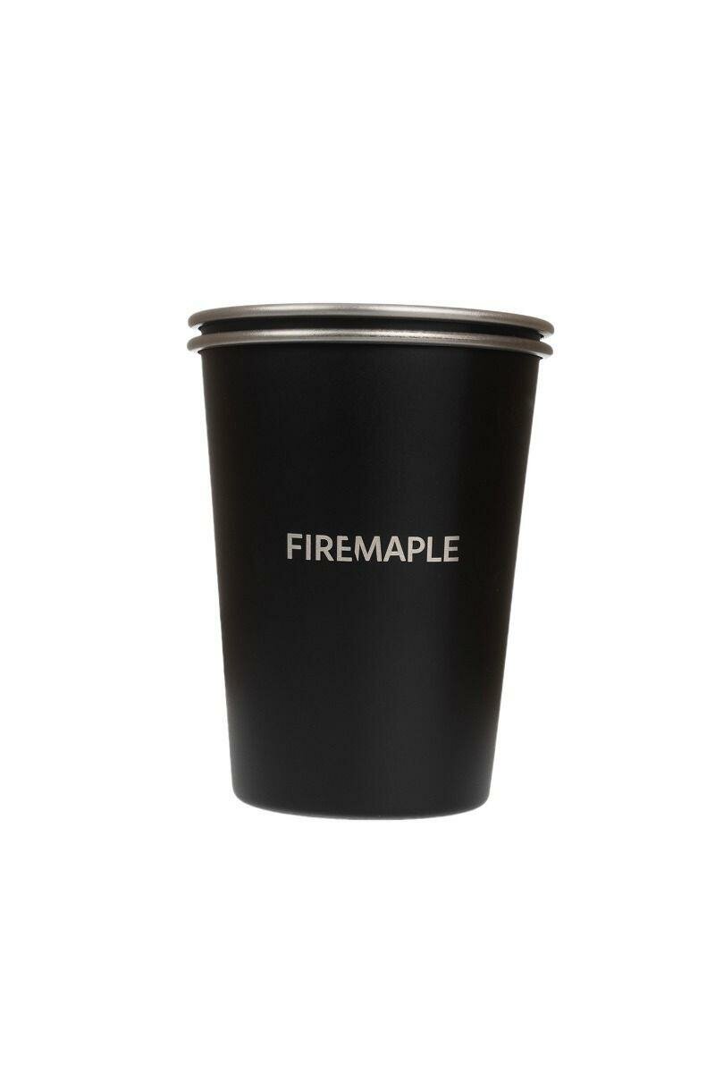 Decathlon Туристический набор кружек Fire-Maple Antarcti Stainless Steel, 350 мл, 2 шт, из нержавеющей стали, чёрные