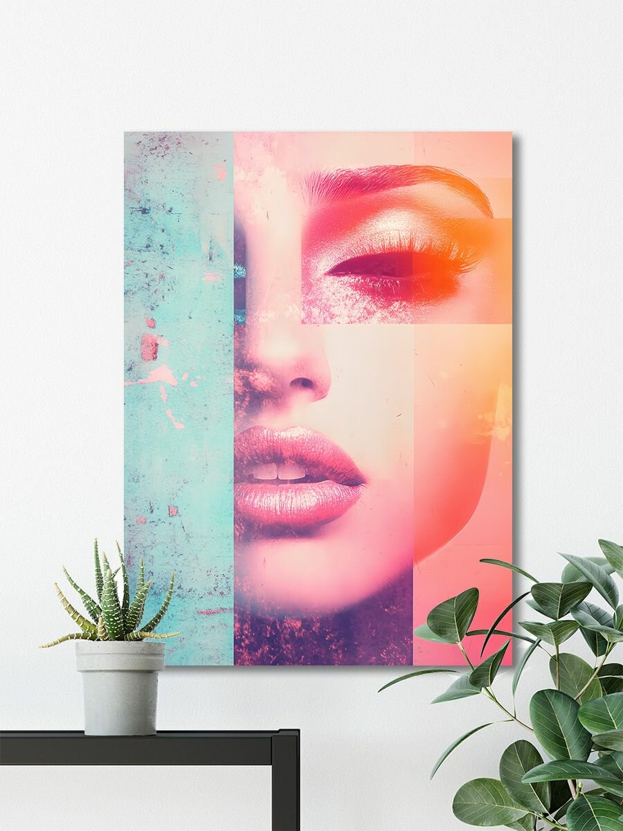 Абстракция / портрет, картина интерьер, картина 30х40 см.