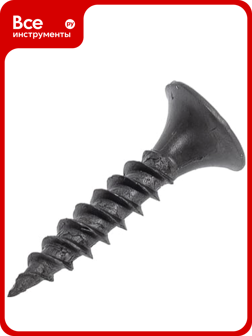 Саморез для ГКЛ STEELREX мелкая резьба, оксид, 3,5x19 мм, 500 шт. 0101035019B400050032, хорошим запасом прочности