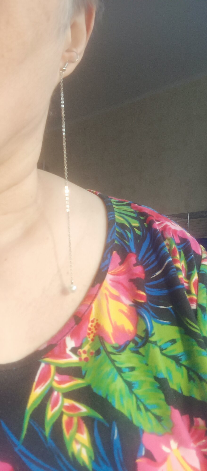 Серьги с подвесками, жемчуг культивированный