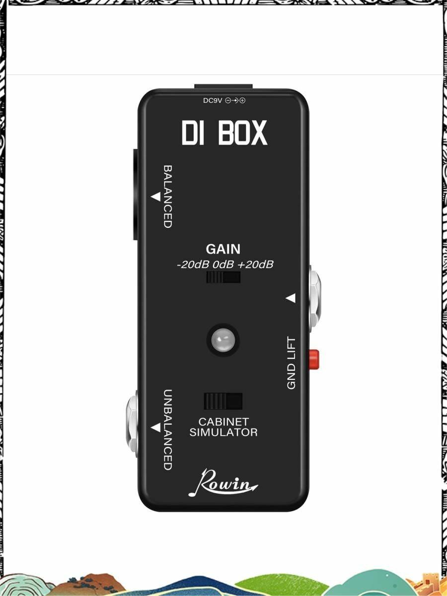 DI BOX LEF-331 Micro-DI с симулятором кабинета и гитарной педалью эффектов Истинный обход