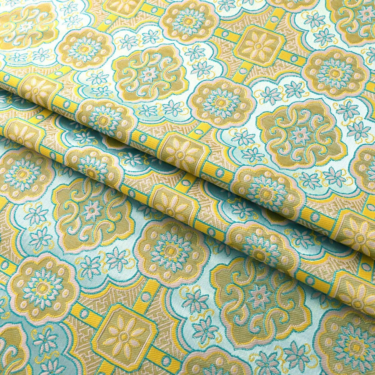 FS143 Четырехнебесный узор Руйи Жаккард Имитация Сун Брокат Жилет Ханфу Ткань Брокат Новый Китайский Стиль Одежда Материал