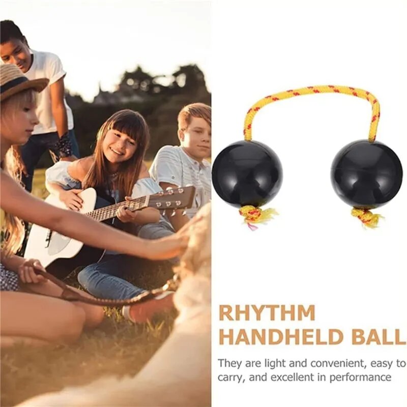 Ритмический мяч, шейкер для яиц, ударный инструмент Double Gourd, черный