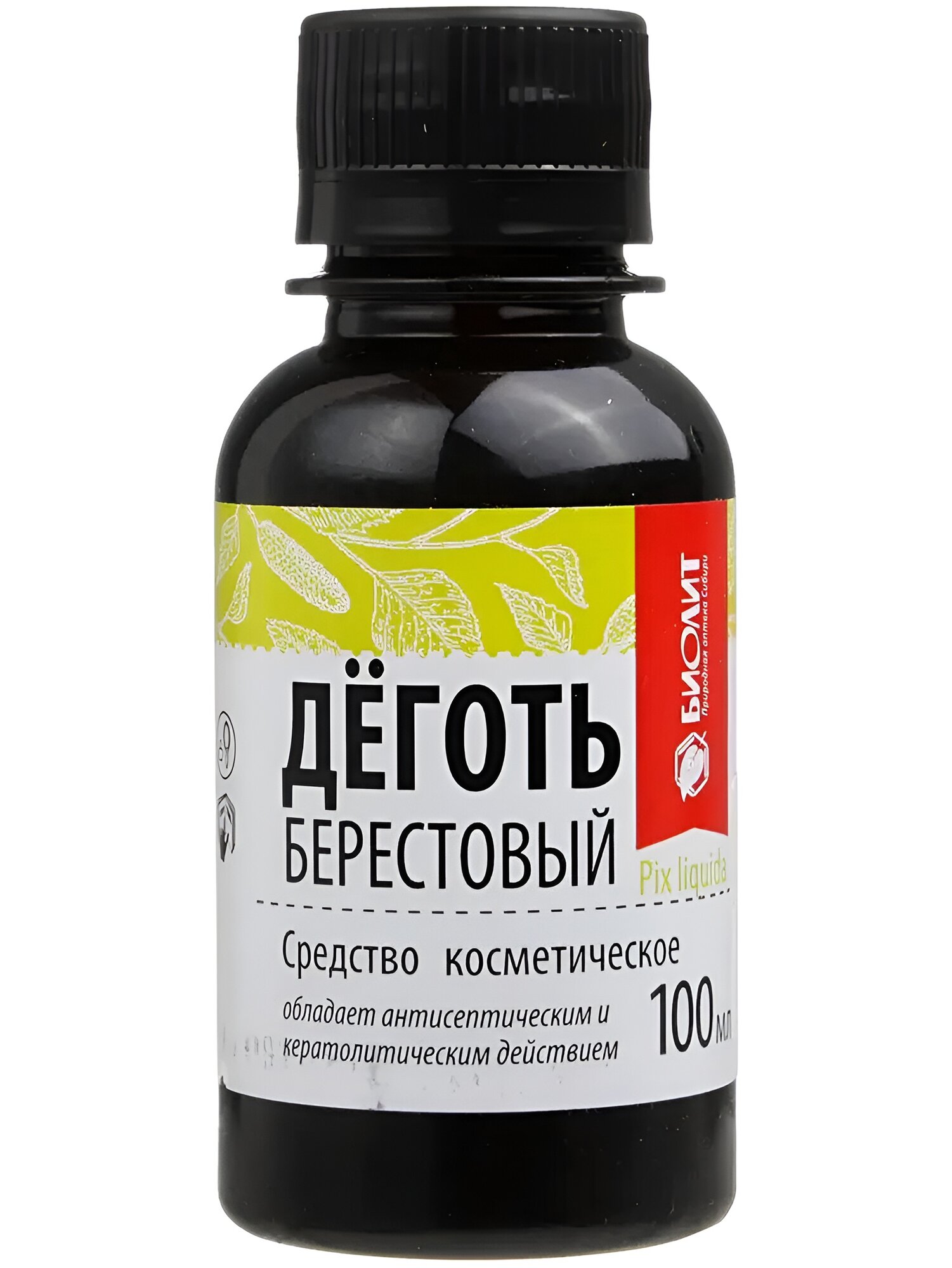 Деготь берестовый "Биолит", для наружного применения, 100 мл
