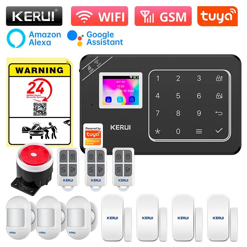 Сигнализация KERUI W181 для умного дома, KIT 4, EU Plug