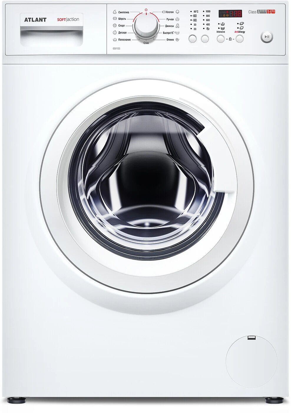 Стиральная машина ATLANT СМА 60У105-00, (733235212900), 6 кг, белый