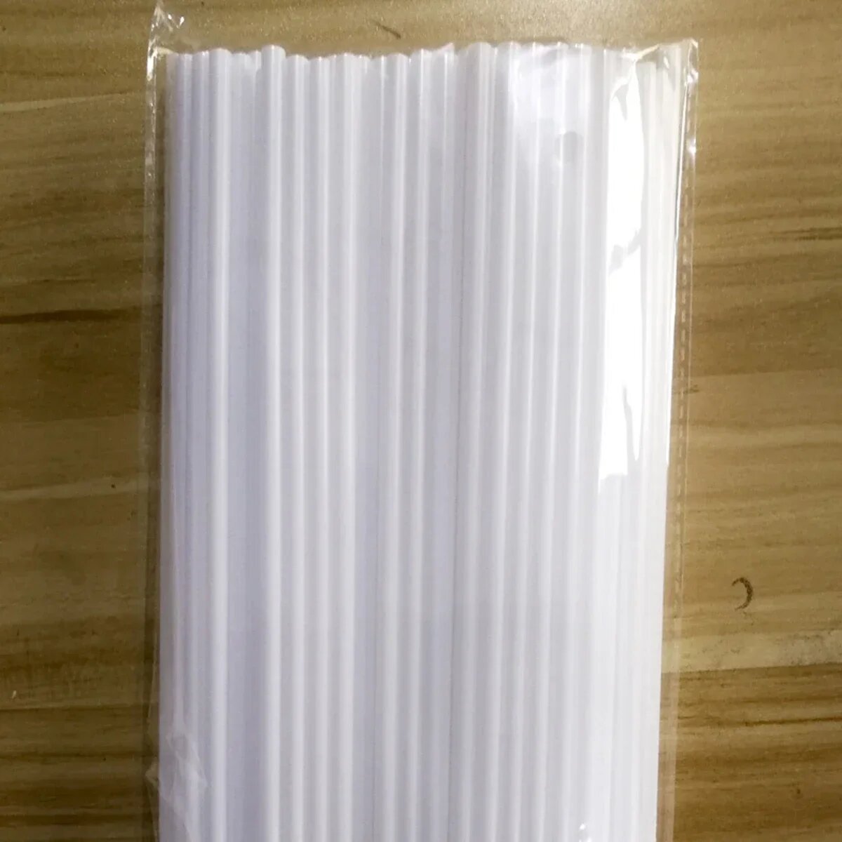 Пластиковые трубочки для напитков 100 шт Белый, WHITE