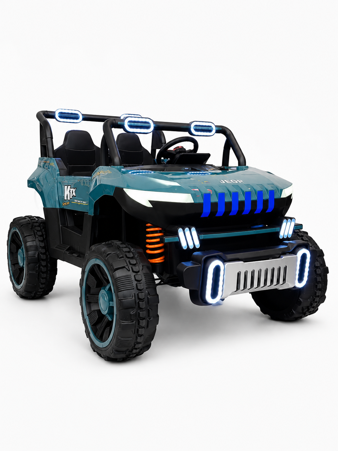 Двухместный детский электромобиль ABM-8688, аккумулятор 12V10Аh, от 3х до 8 лет, синий