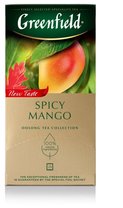 Чай Greenfield Спайси Манго (1,5гх25п)чай пак. оолонг с доб.