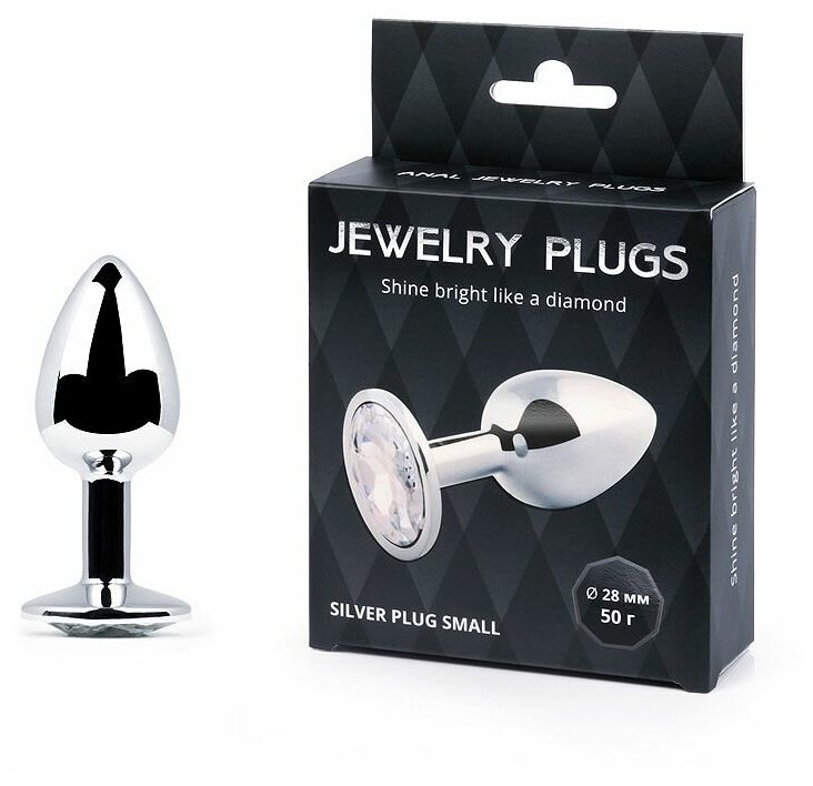 Анальная пробка с стразом