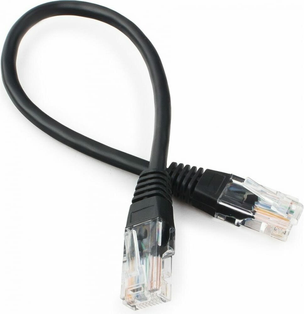 Многожильный патч-корд Cablexpert PP12-0.25M/BK