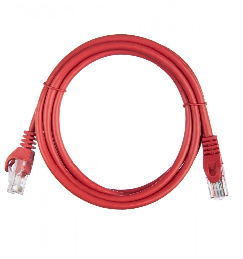 Патч-корд ACD-LPU5E-15R Cat5e UTP 24AWG 4Pair, 7/0.18мм CCA Красный,1.5м