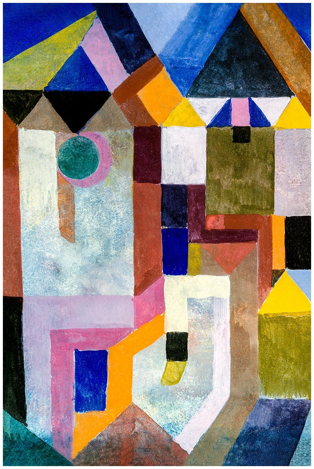 Постер / Плакат / Картина Красочная архитектура 40х50 см в подарочном тубусе